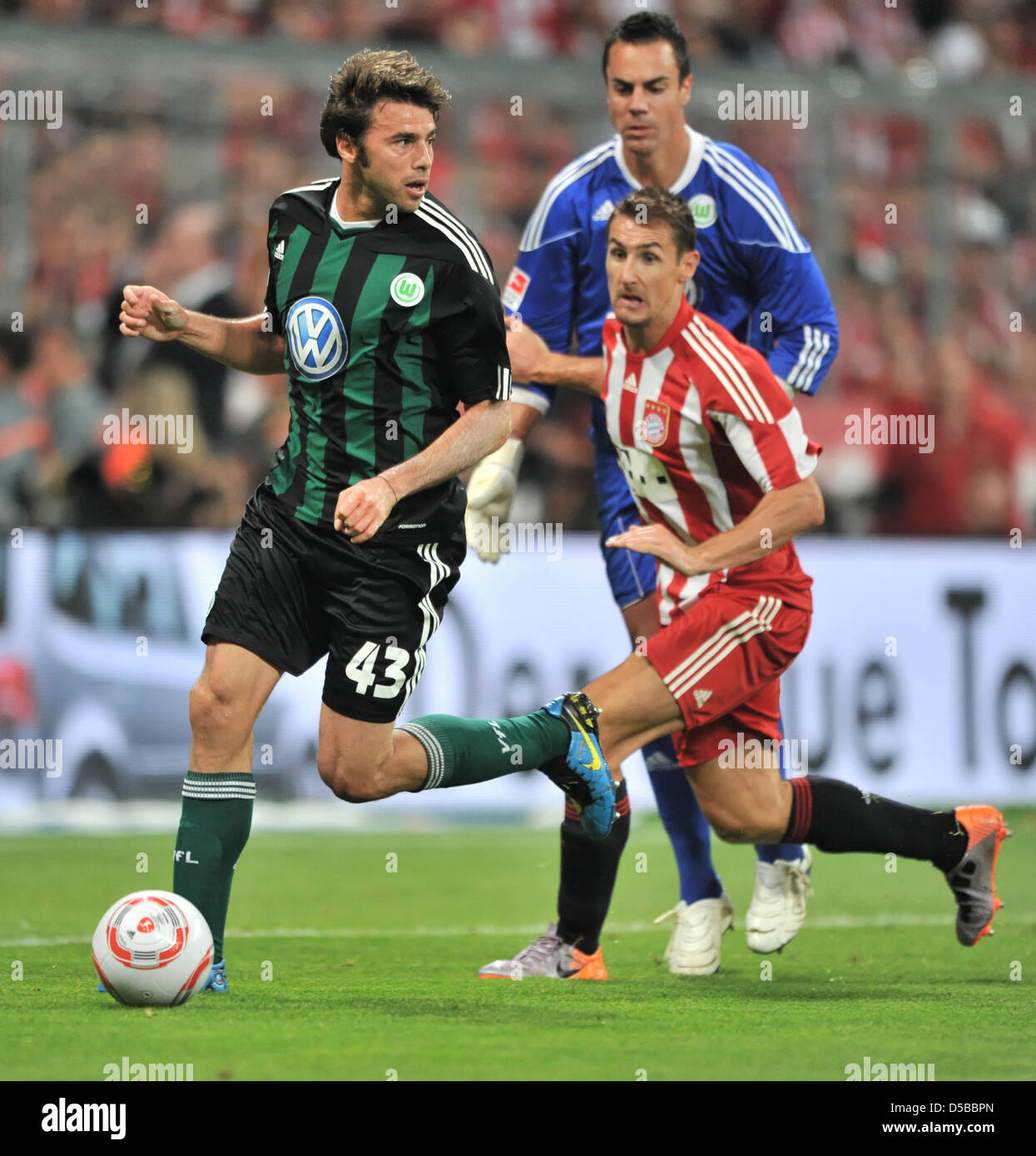 On the first match day of the Bundesliga season, Wolfsburg's goalkeeper ...