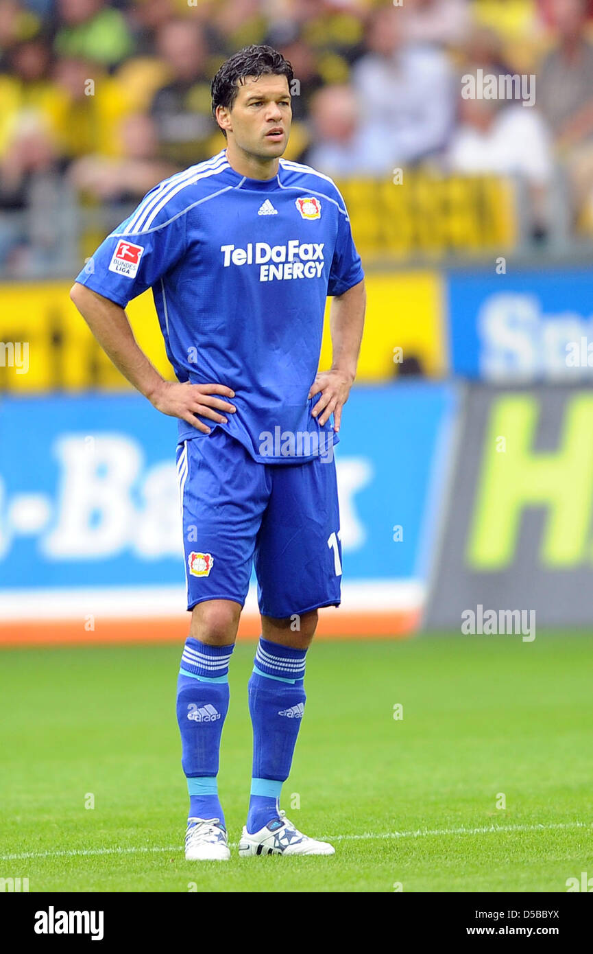Leverkusen's Michael Ballack during German Bundesliga match Borussia ...