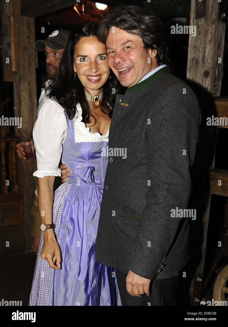 Michael Kaefer and his wife Clarissa at Kaefer tent during Oktoberfest ...
