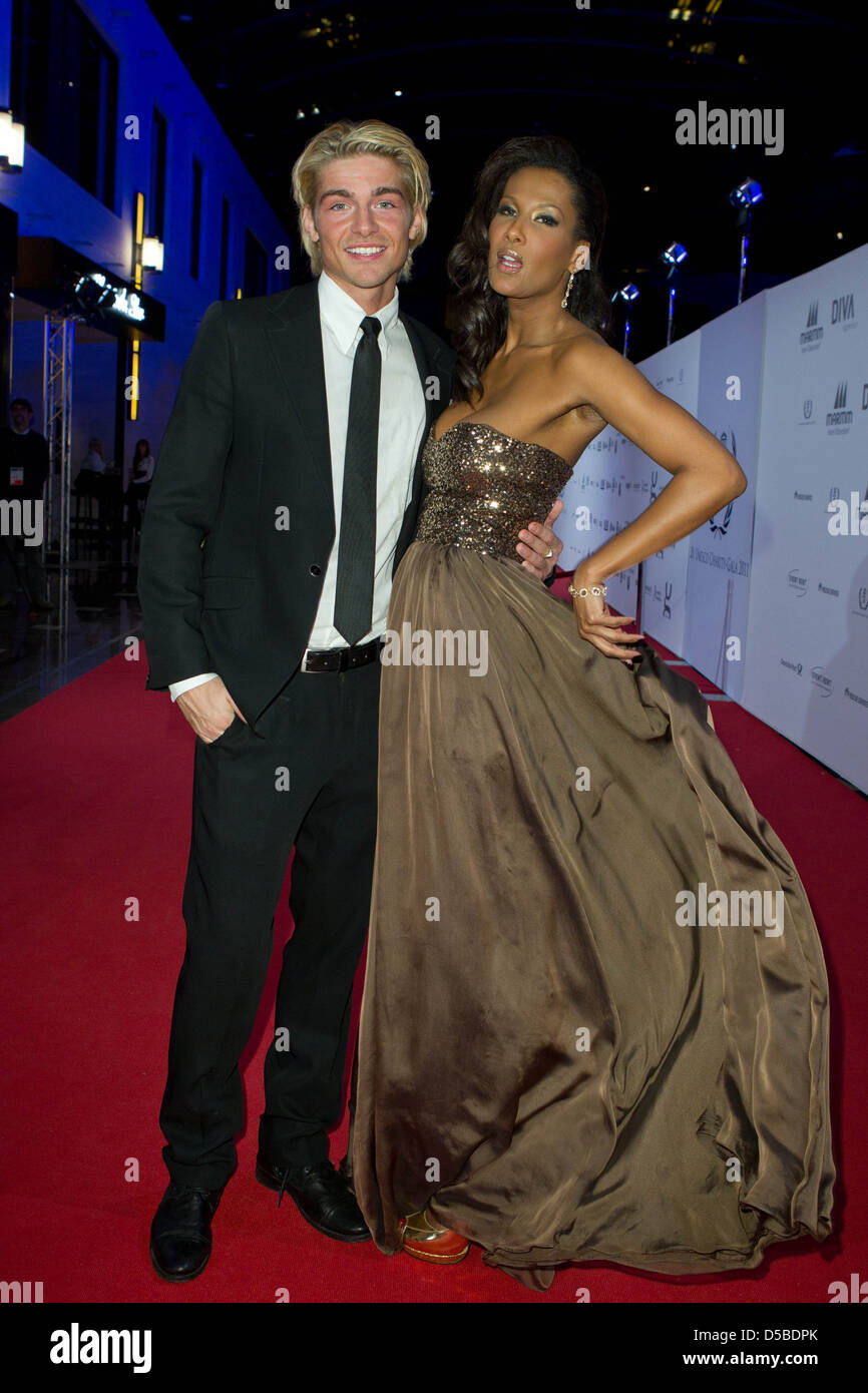 Jeremy Willems; Marie Amihere at Unesco Charity gala at Hotel Maritim ...