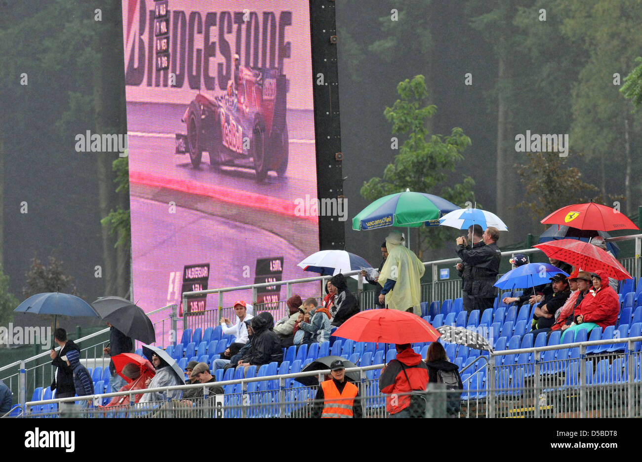 Rain comes down first practice session at Circuit de Spa-Francorchamps ...