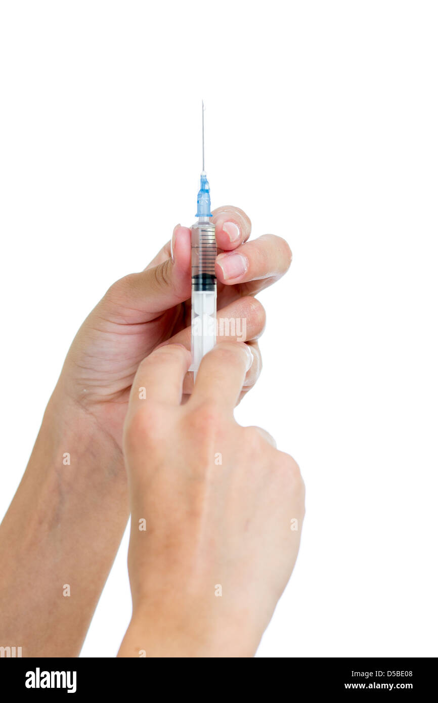 Hands Syringe Stock Photos & Hands Syringe Stock Images - Alamy