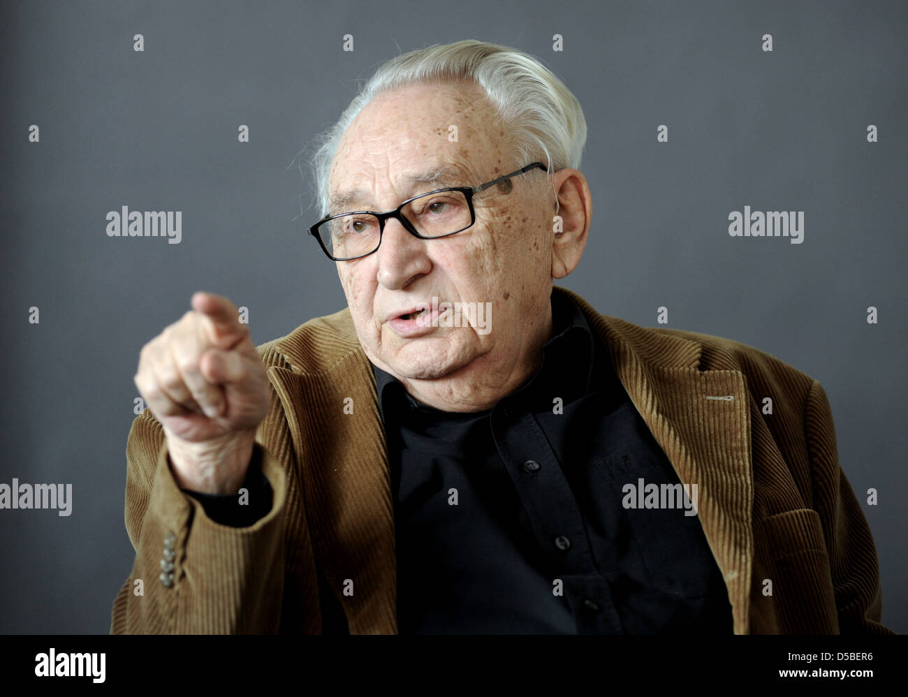Berlin, Germany, Egon Bahr, SPD, in an interview Stock Photo - Alamy