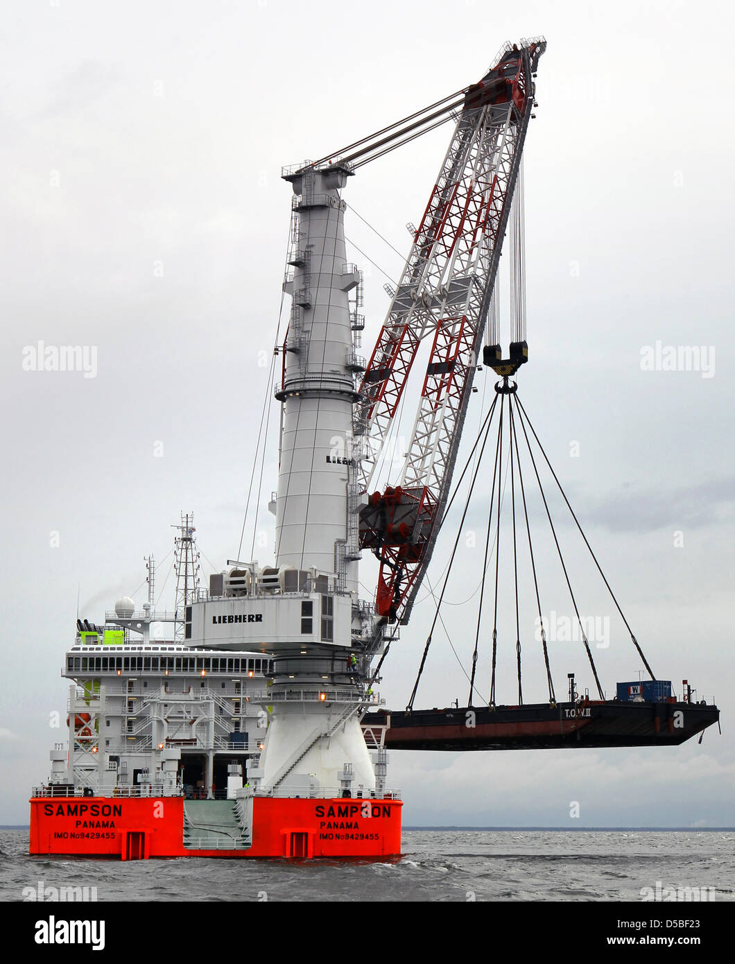 Special ship 'OSA Sampson', equipped with the world's biggest offshore ...