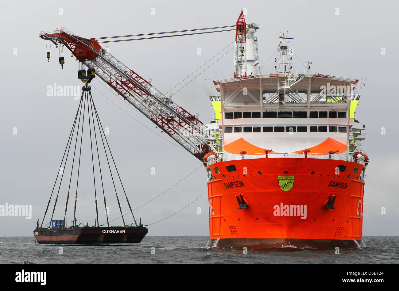 Special ship 'OSA Sampson', equipped with the world's biggest offshore ...