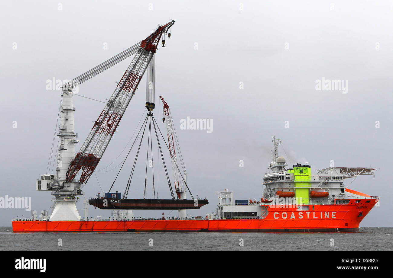 Special ship 'OSA Sampson', equipped with the world's biggest offshore ...