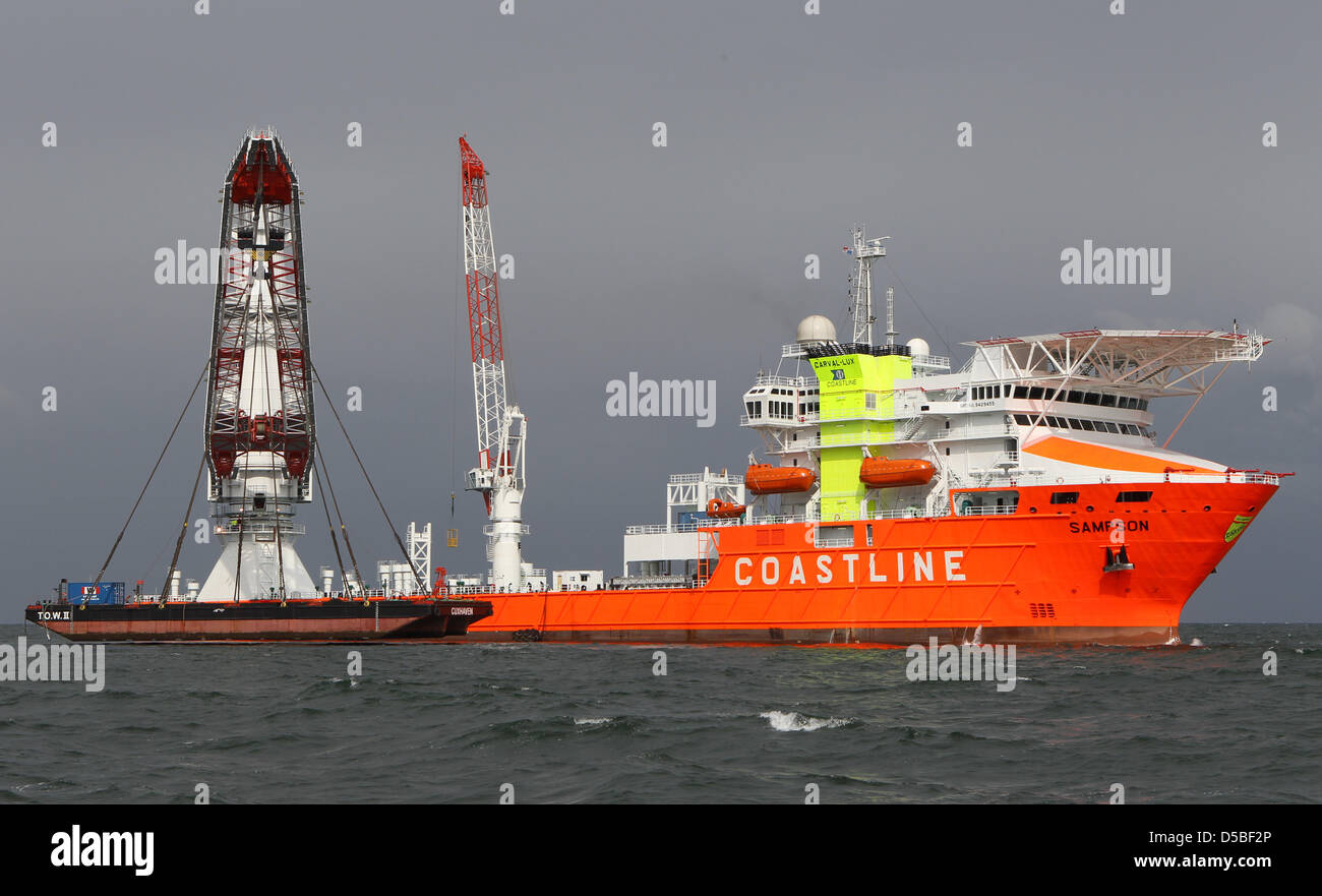 Special ship 'OSA Sampson', equipped with the world's biggest offshore ...
