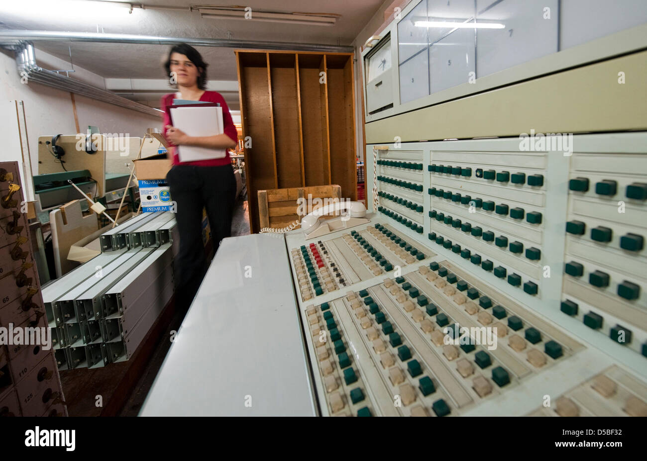 View into a part of the former headquarters of GDR's notorious Stasi ...