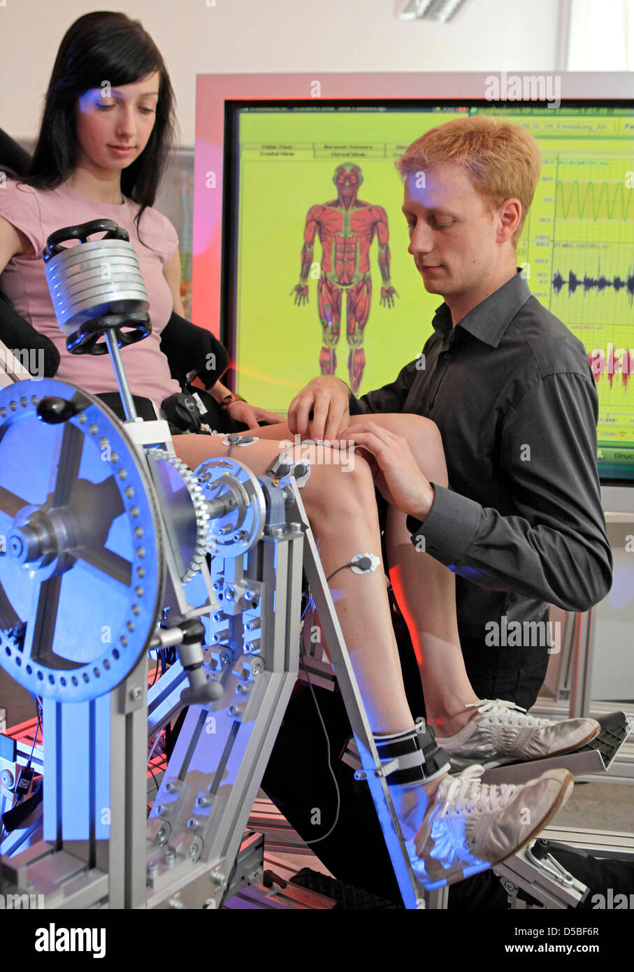 Test electrodes person hi-res stock photography and images - Alamy