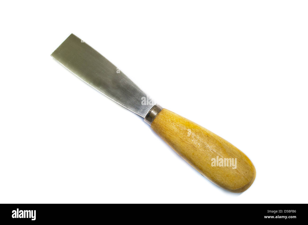 A new paint scraper isolated on white background Stock Photo - Alamy