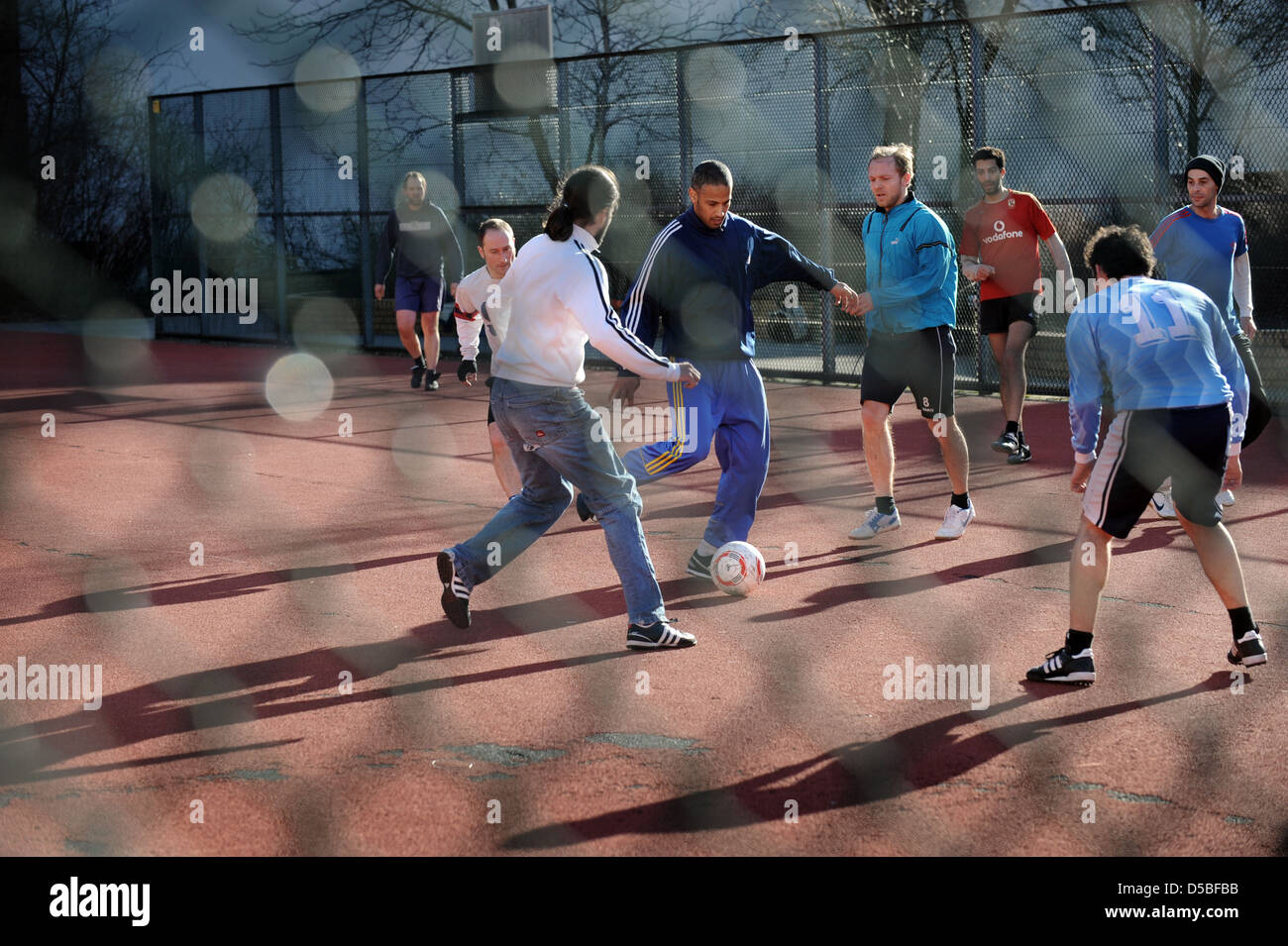 Berlin, Germany, Soccer players on a football field Stock Photo - Alamy