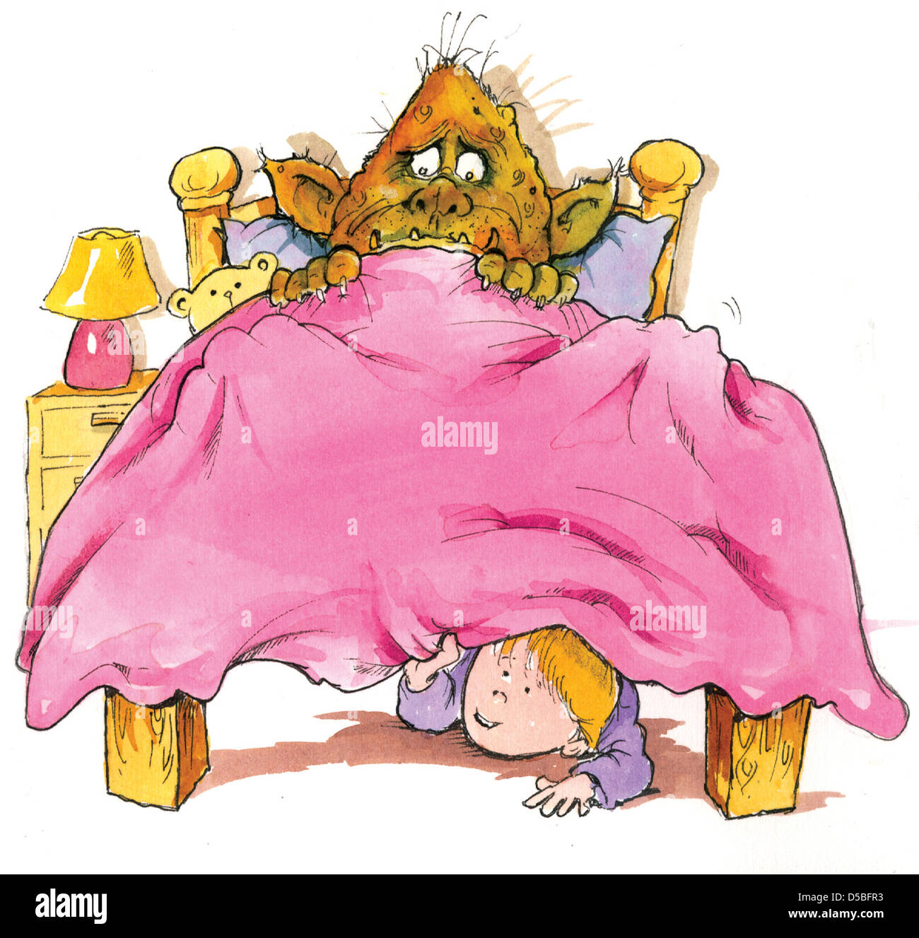 Cartoon of Troll Stock Photo - Alamy