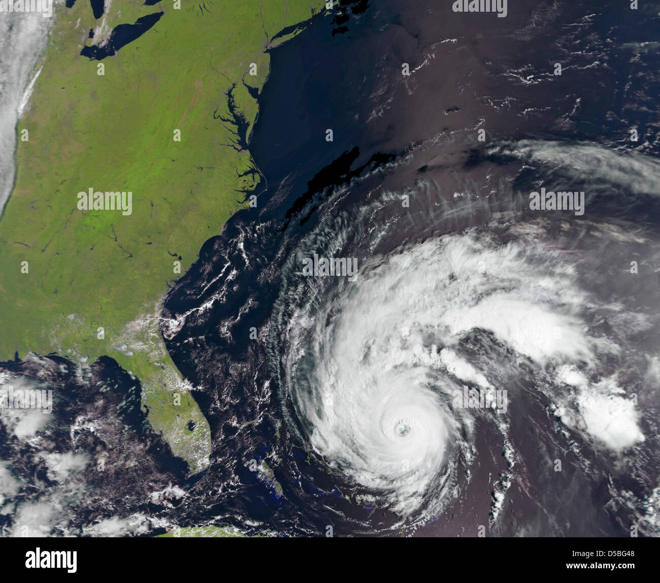An Image of Hurricane Earl at the East coast of US America captured by ...