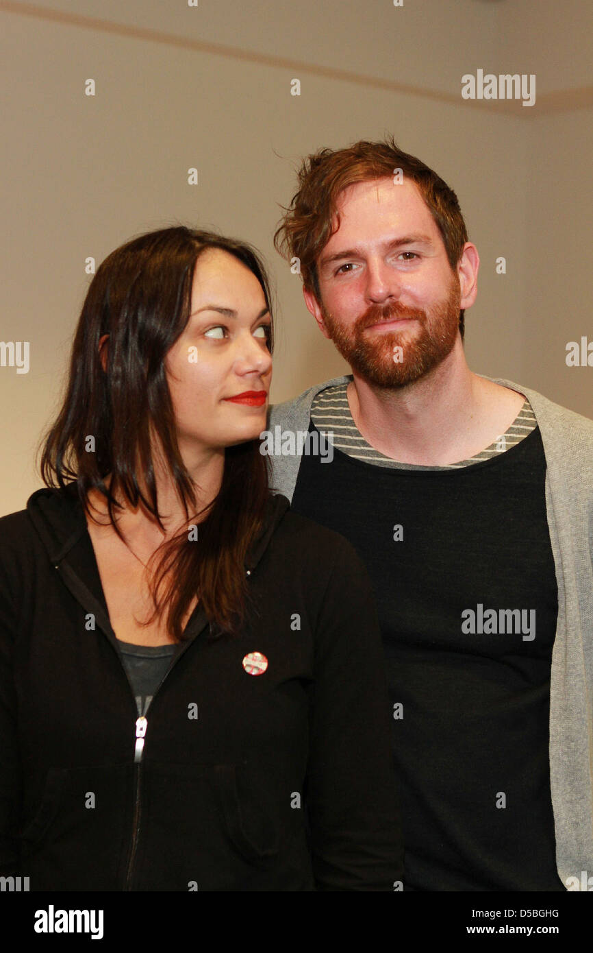 Michael Grubbs and Tanya Buziak of Wakey!Wakey! during promotional ...