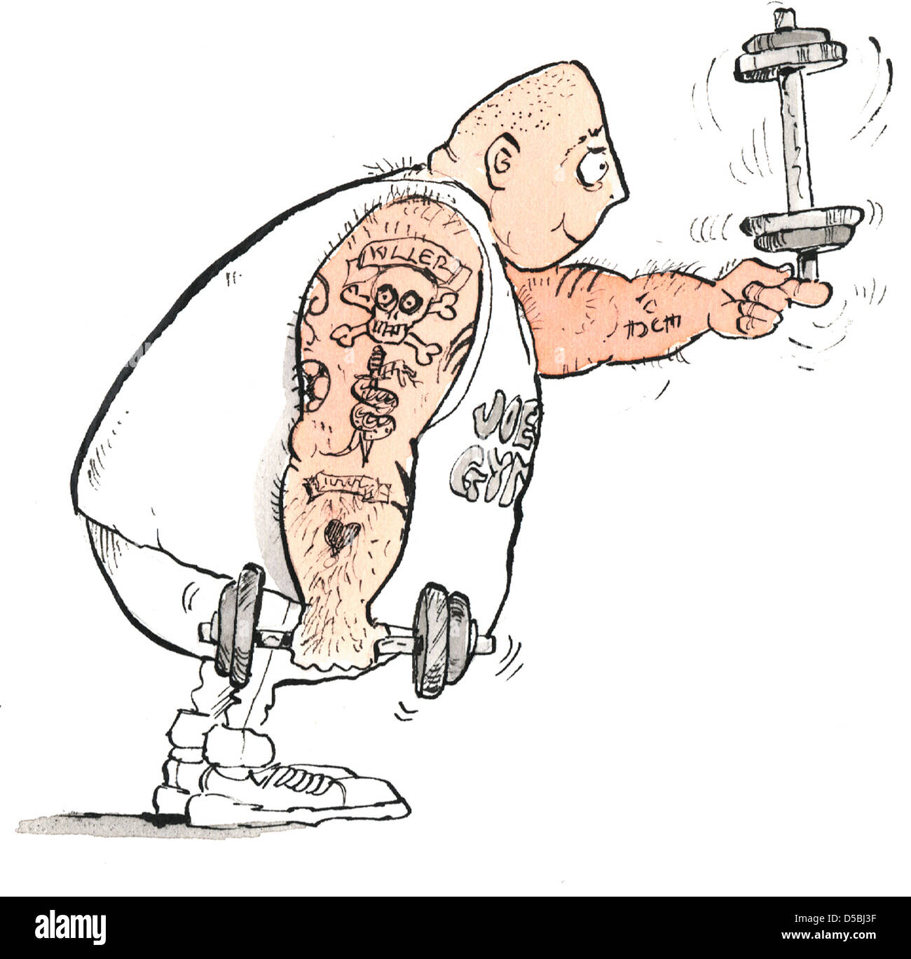 Cartoons large man hi-res stock photography and images - Alamy