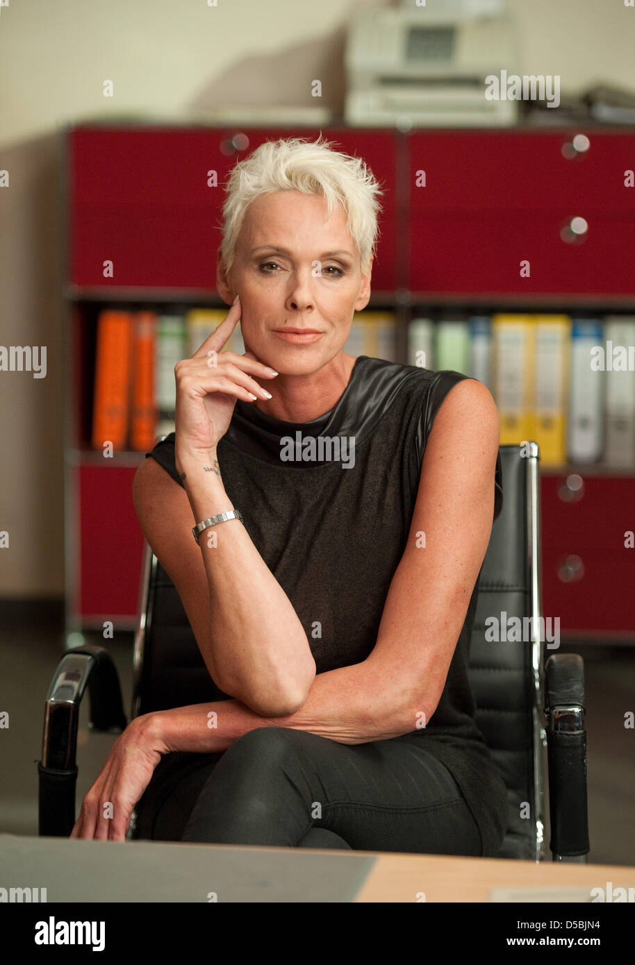 Danish actress Brigitte Nielsen during a photo rehearsal for the German ...