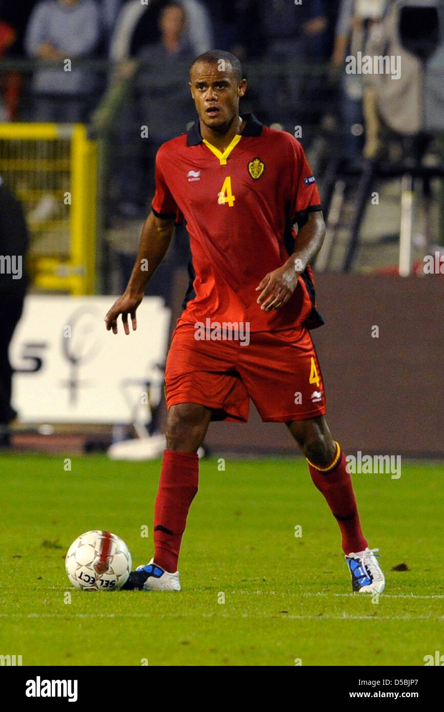 Belgium's Vincent Kompany during UEFA Euro 2012 qualifier Belgium vs ...
