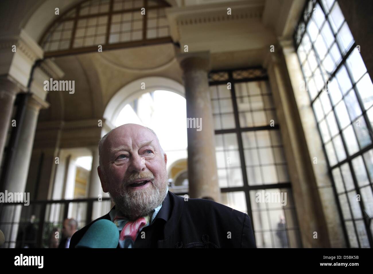 Danish cartoonist Kurt Westergaard speaks at a news conference before ...