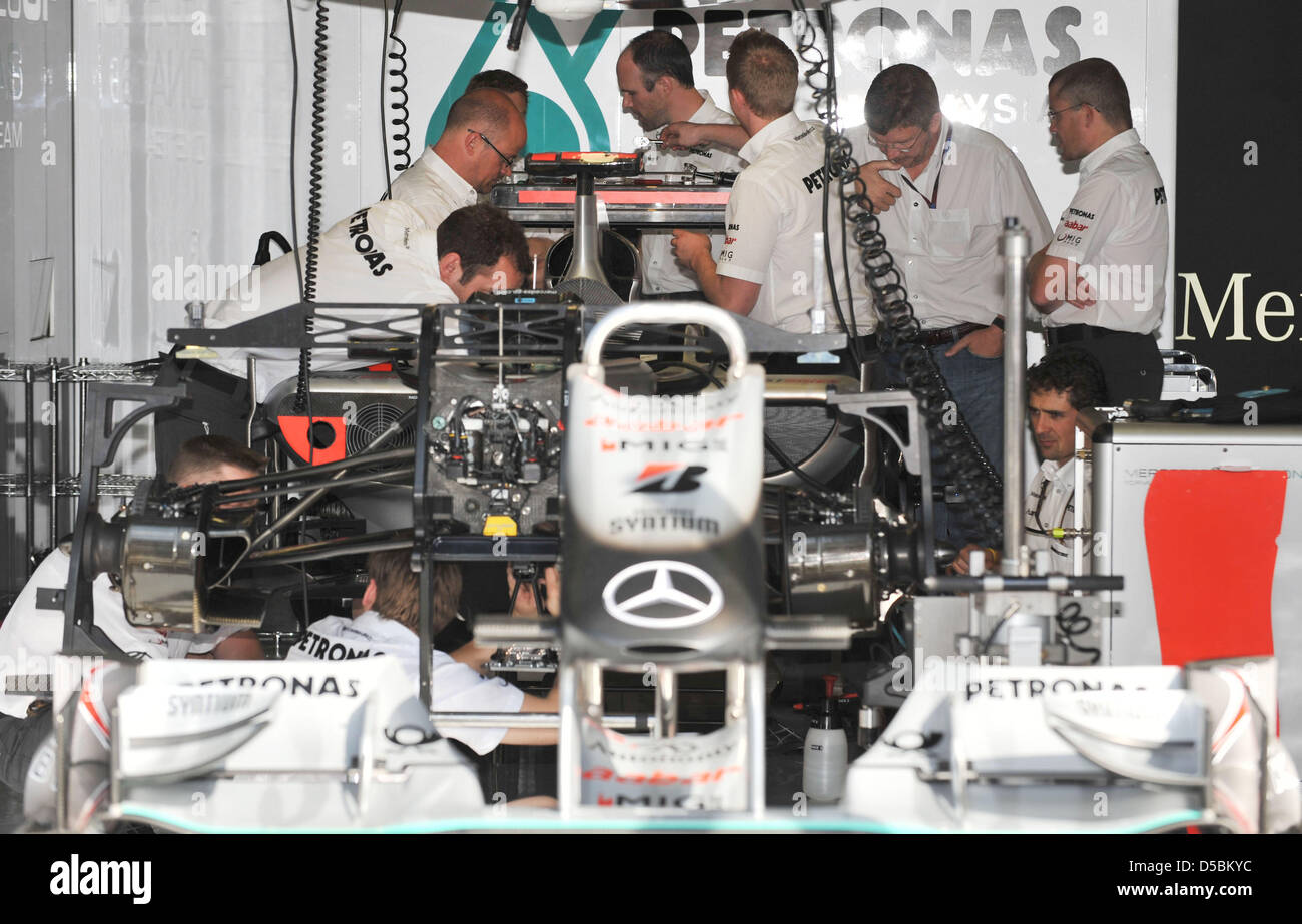 Mercedes gp ross brawn hi-res stock photography and images - Alamy