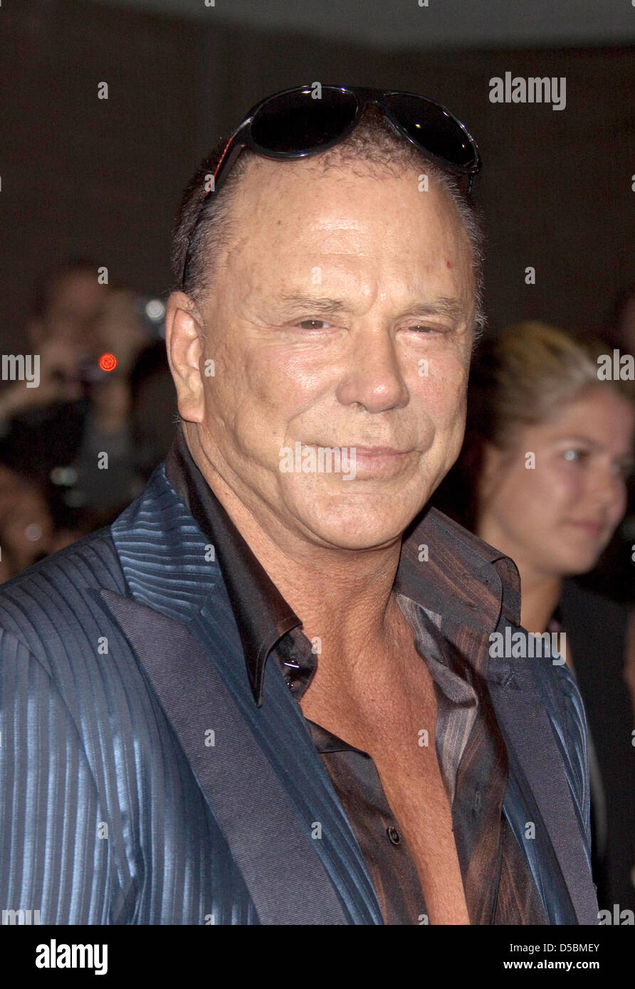 Actor Mickey Rourke attends the premiere of 'Passion Play' during the ...