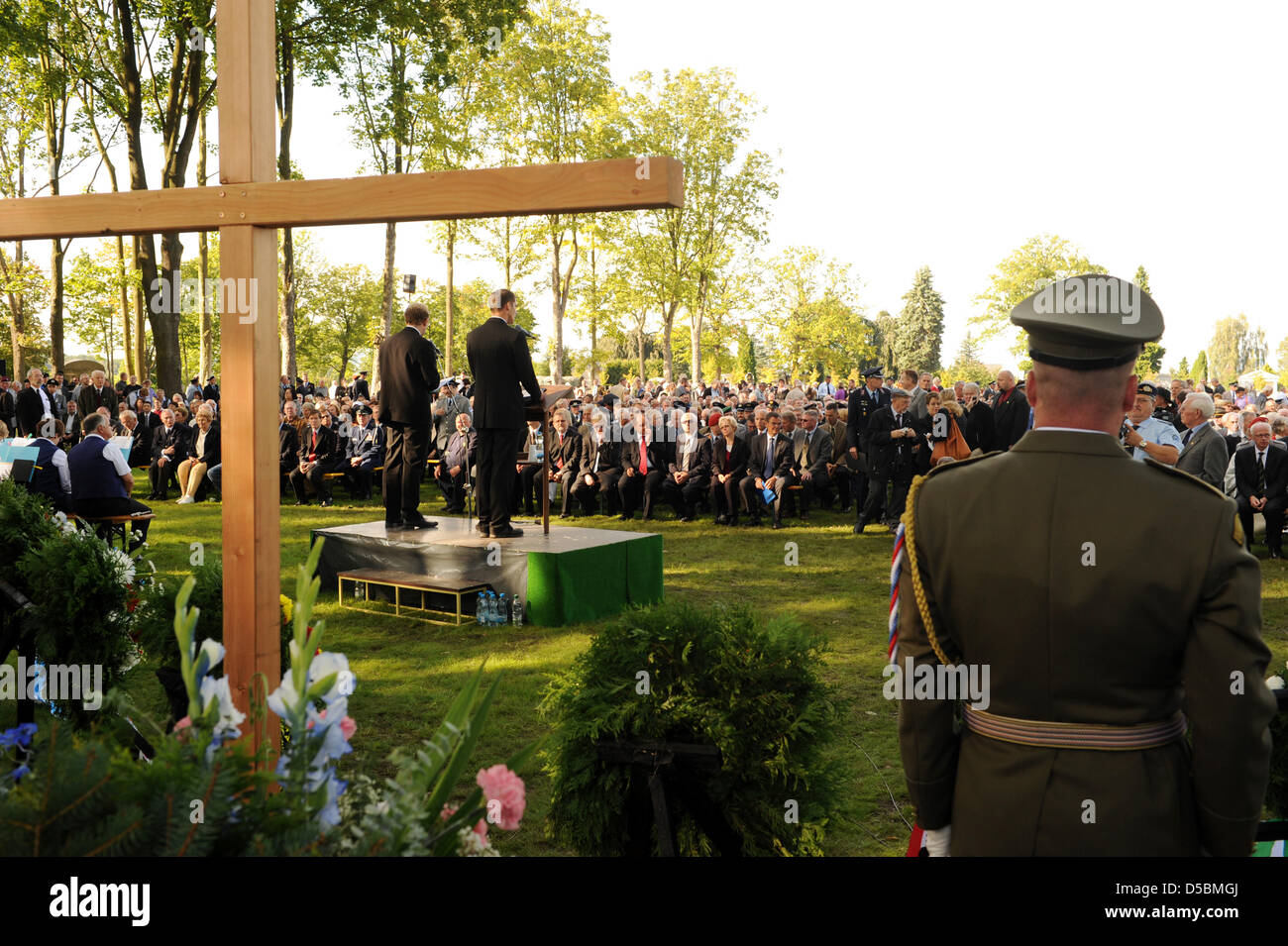 The German war grave is inaugurated in Cheb, Czech Republic, 11 ...