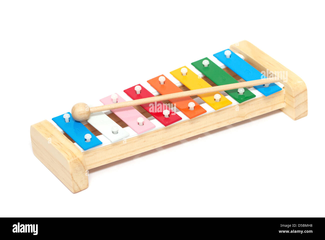 Colorful xylophone isolated on white background Stock Photo - Alamy