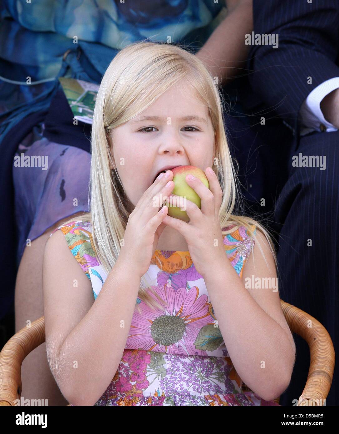 Dutch princess Amalia watches the '50th Fruitcorso' in Tiel, the ...