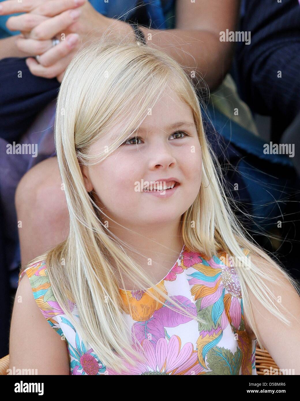 Dutch princess Amalia watches the '50th Fruitcorso' in Tiel, the ...