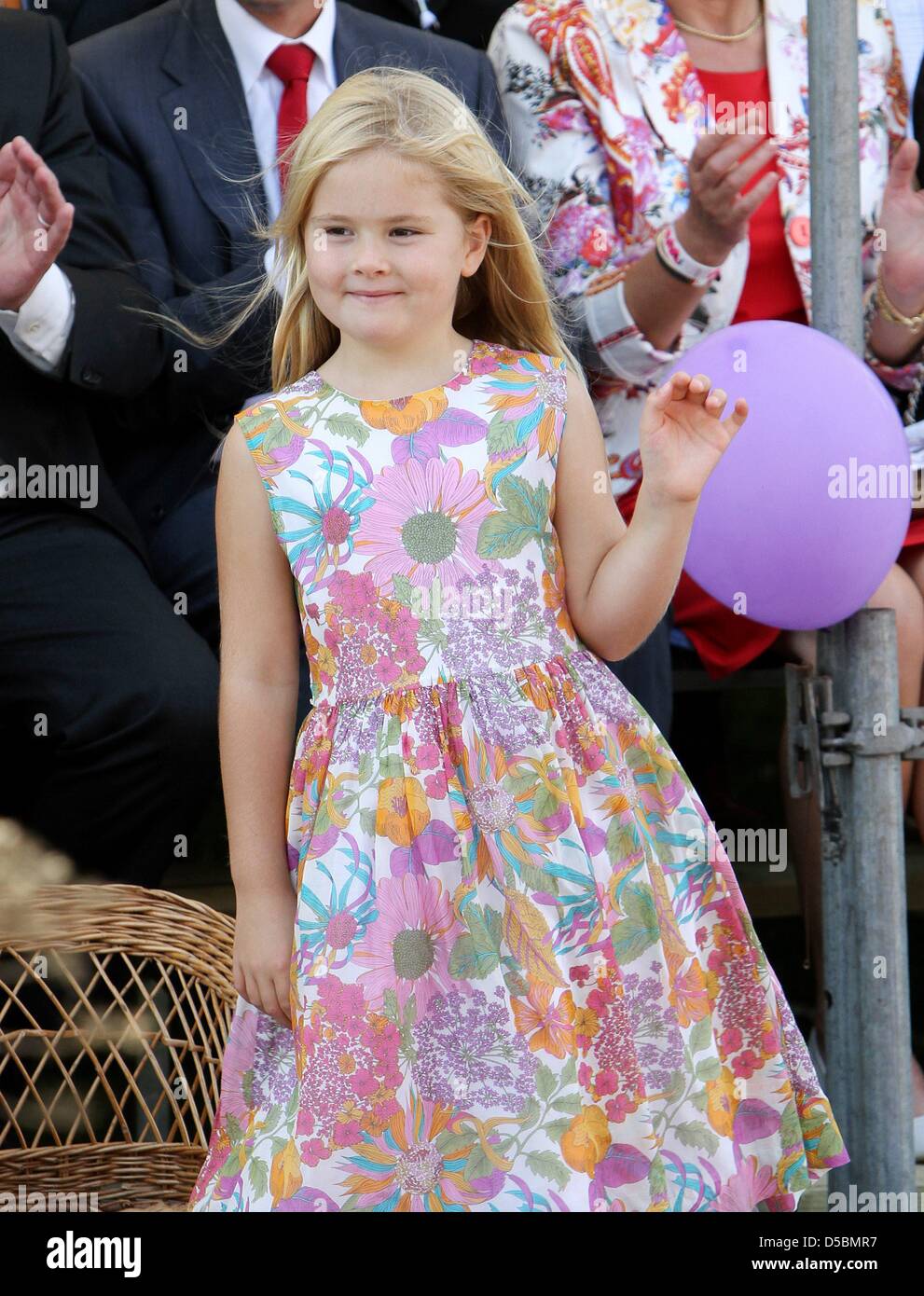 Dutch princess Amalia watches the '50th Fruitcorso' in Tiel, the ...