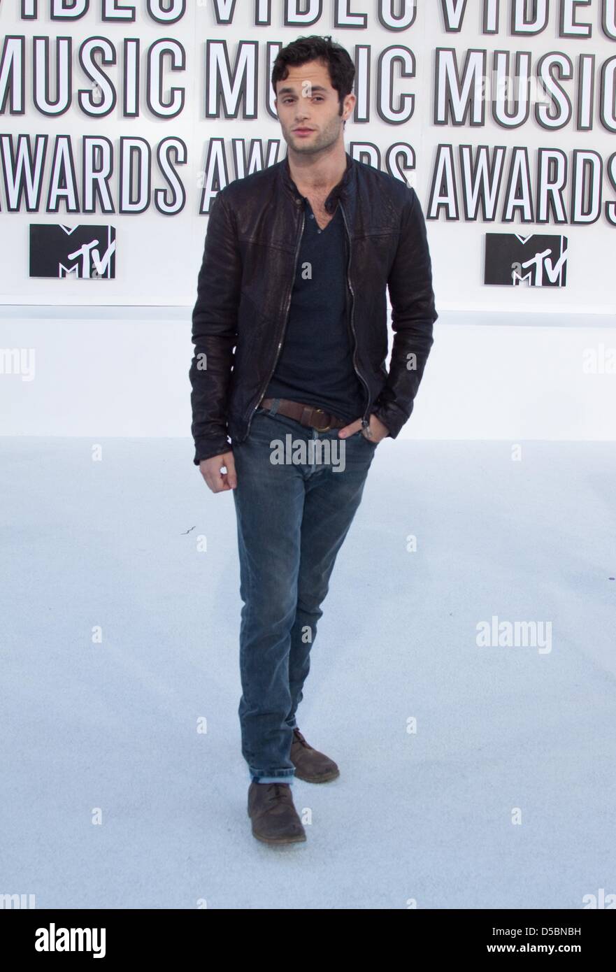 Actor Penn Badgley attends in the press room of the 2010 MTV Video ...
