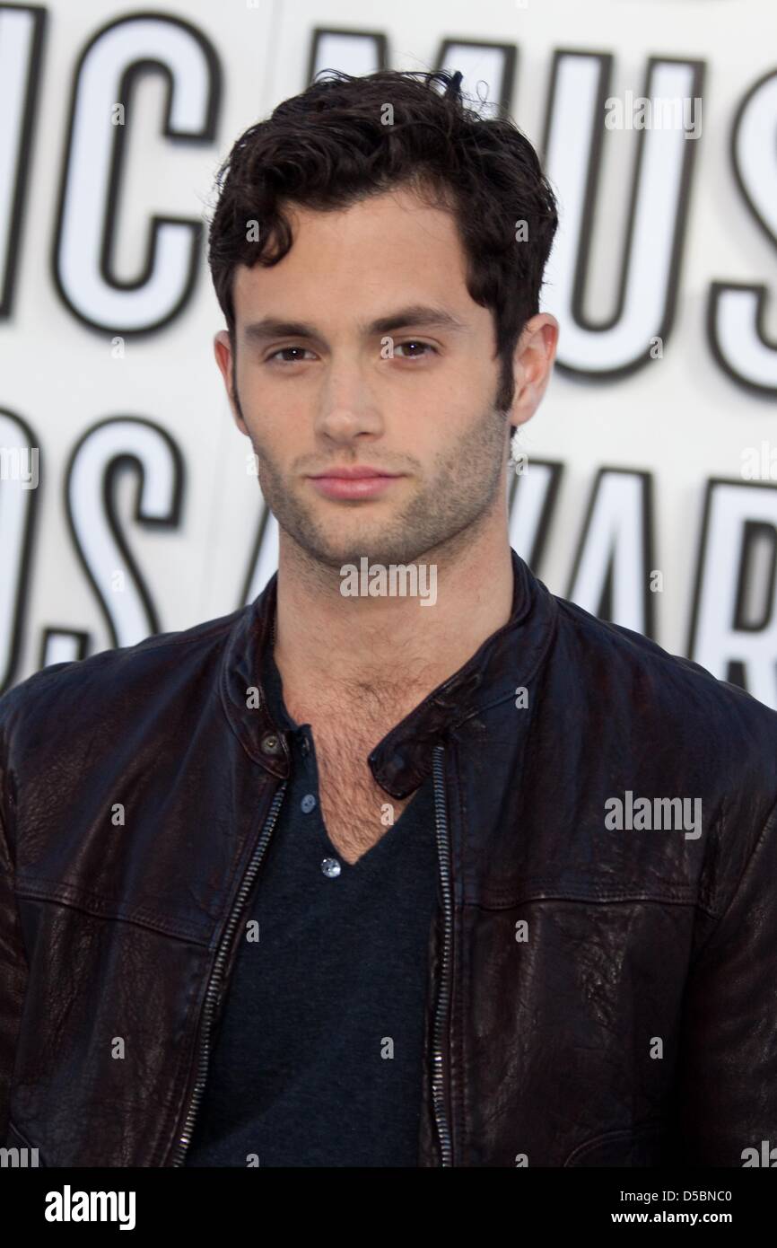 Actor Penn Badgley attends in the press room of the 2010 MTV Video ...