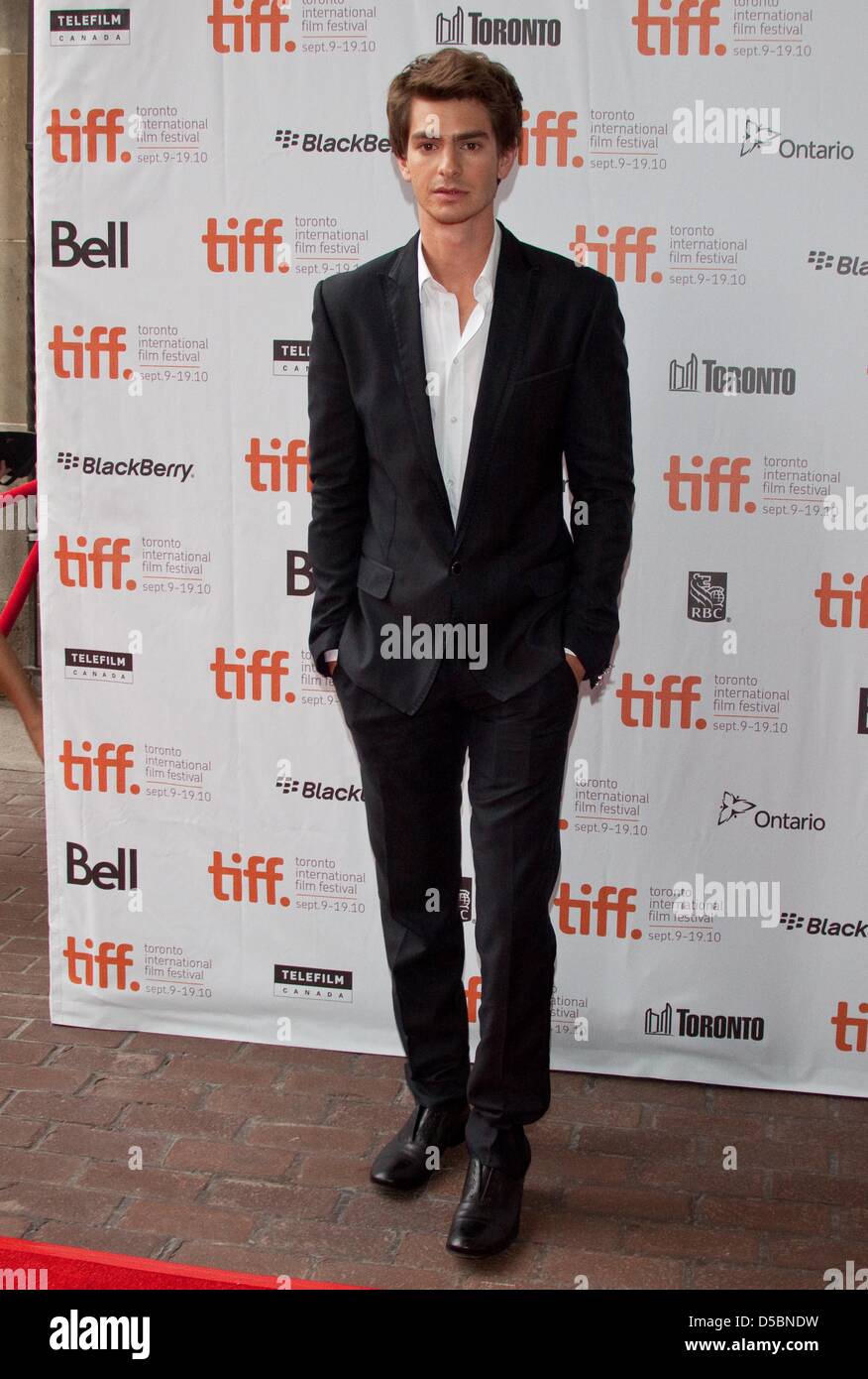 Actor Andrew Garfield attends the premiere of 'Never Let Me Go' during ...