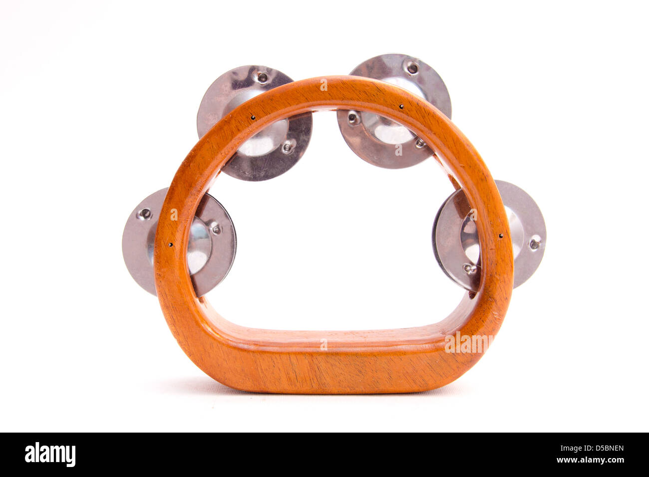 Tambourine isolated on white background Stock Photo - Alamy
