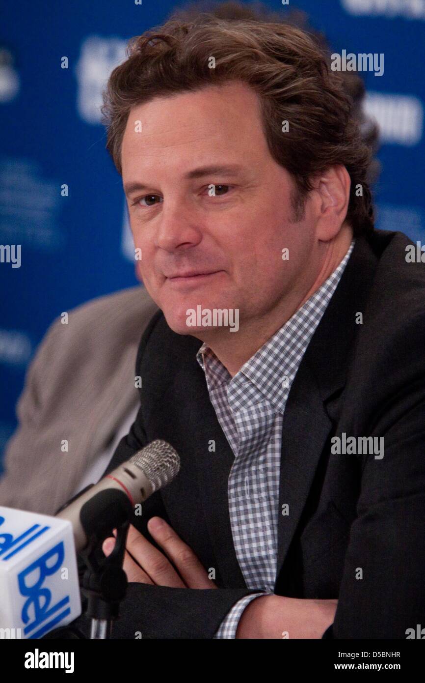 Actor Colin Firth attends the press conference for the film 'The king's ...