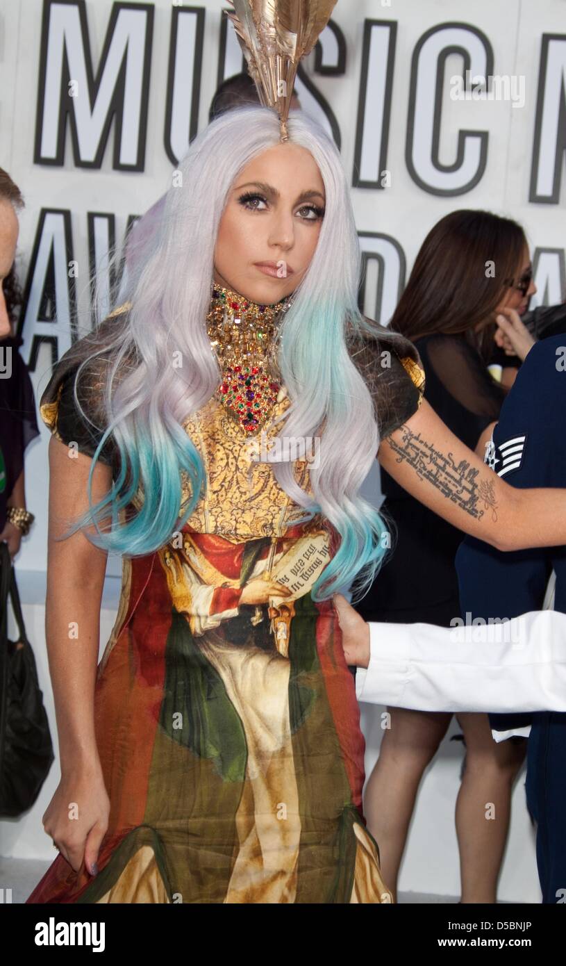 Singer Lady Gaga attends the 2010 MTV Video Music Awards at the Nokia ...