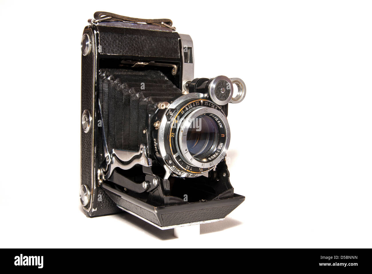 Old-time rusty photo-camera isolated on white background Stock Photo ...