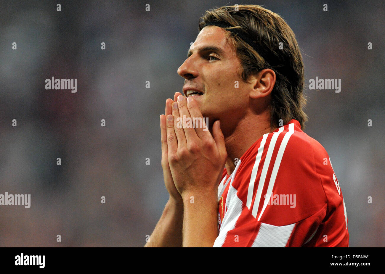 Munich's Mario Gomez during German Bundesliga match FC Bayern Munich vs ...
