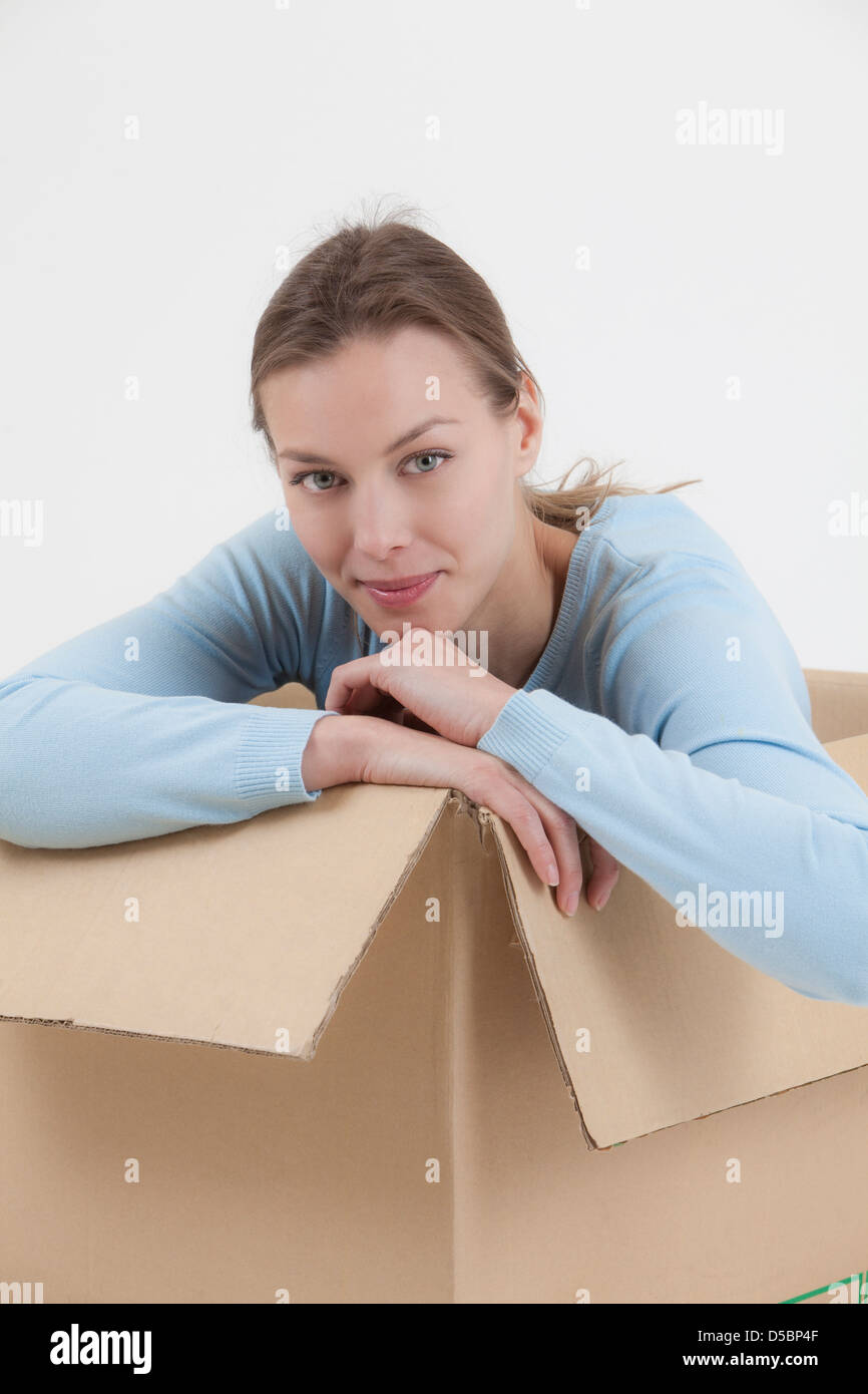 woman in a box Stock Photo - Alamy