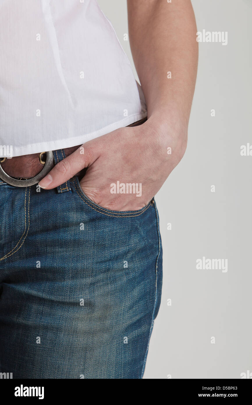 Hand in pocket hi-res stock photography and images - Alamy