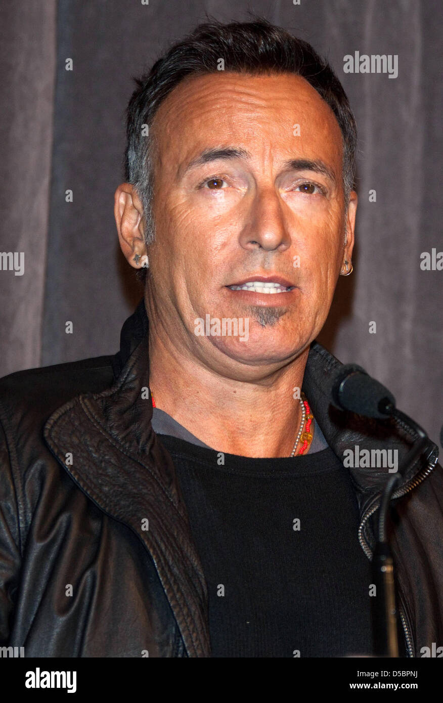 Musician Bruce Springsteen attends the premiere of 'The Promise: The ...