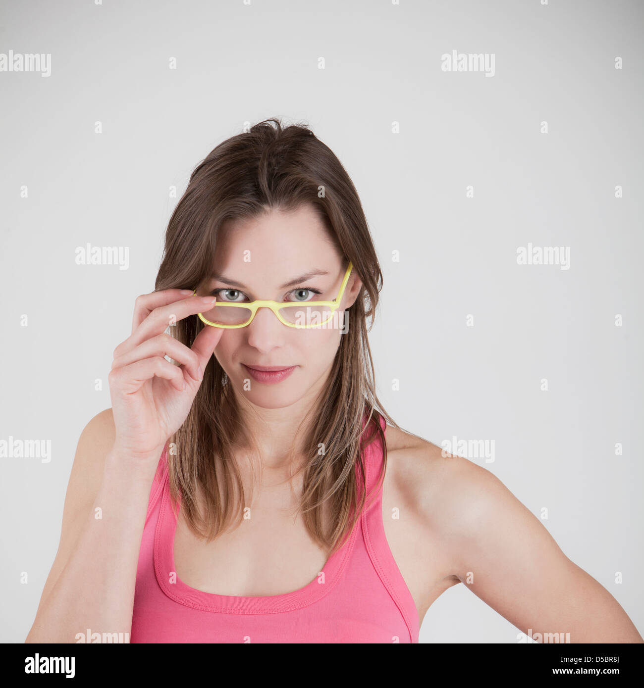 woman with spectacles Stock Photo - Alamy