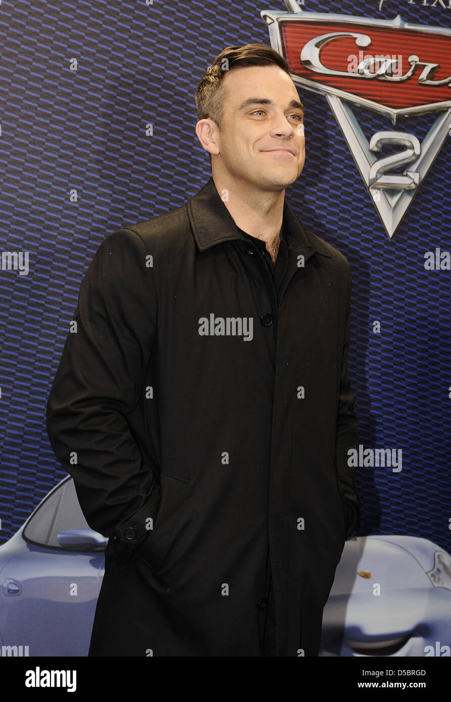Robbie Williams at the premiere of 'Cars 2' at Mathaeser Filmpalast ...