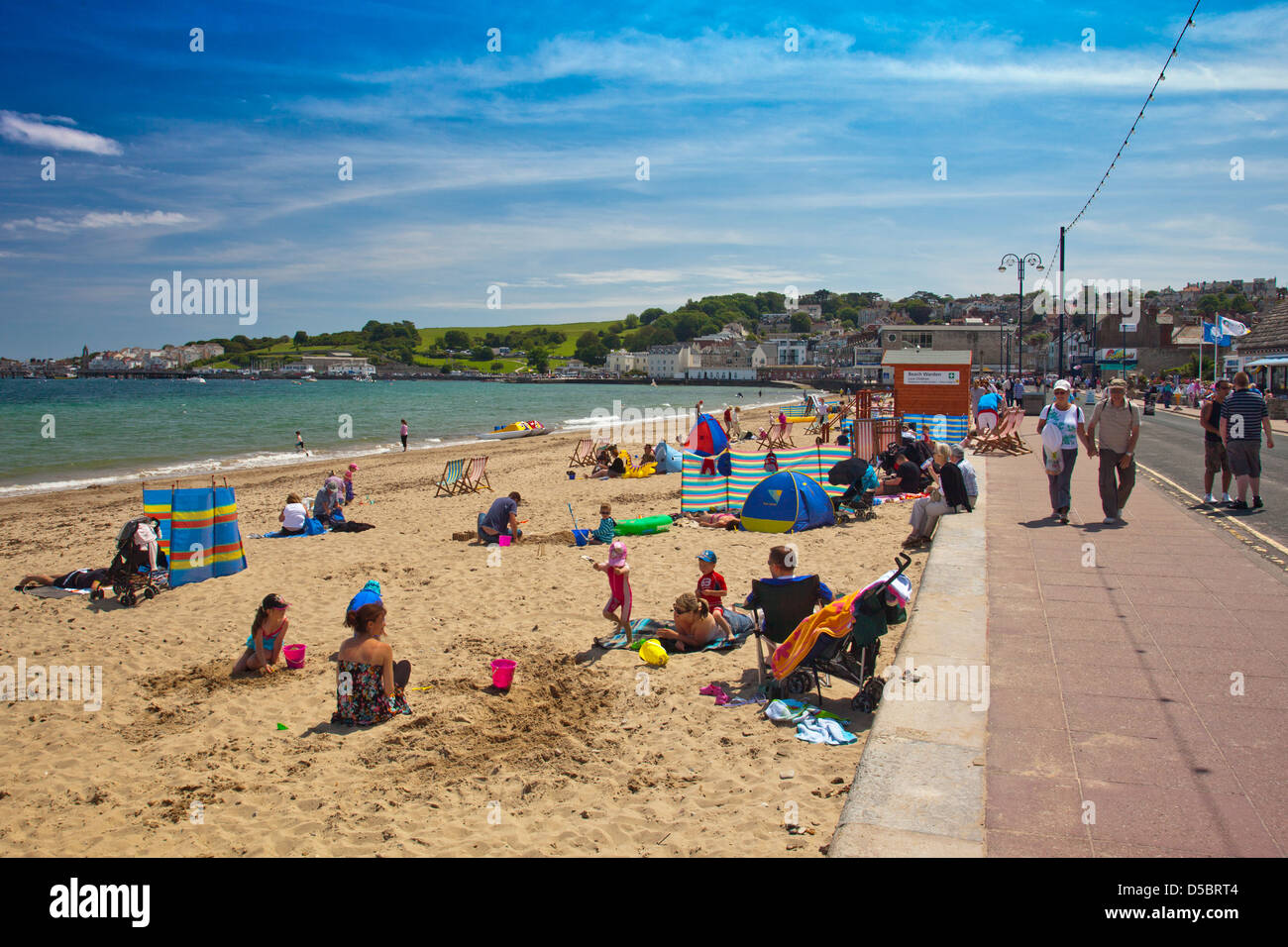 Swanage beach in Dorset England UK Stock Photo - Alamy