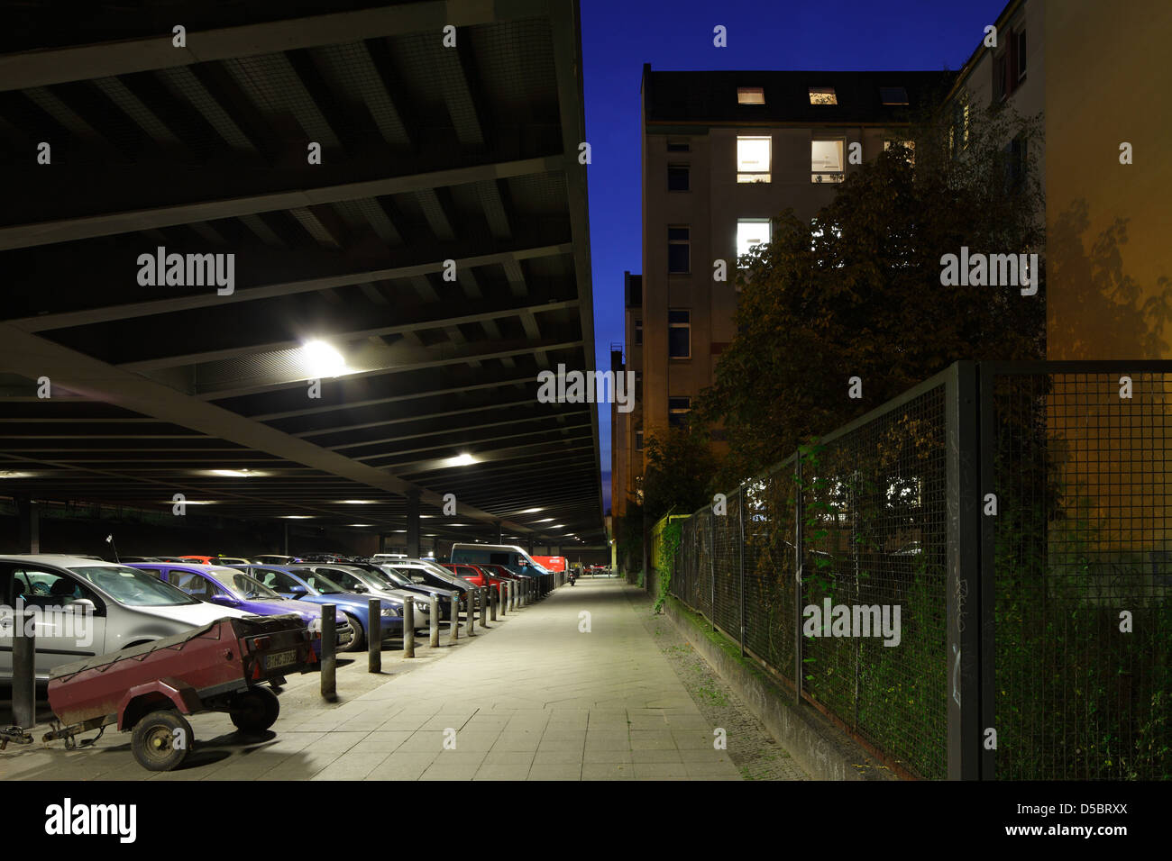Berlin, Germany, under the freeway in the Detmold Road Stock Photo - Alamy