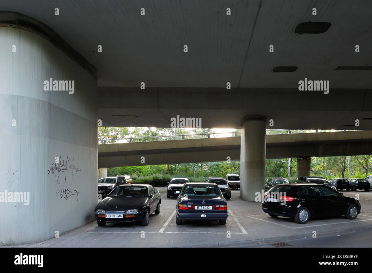 Berlin, Germany, under the freeway in the Dillenburg road Stock Photo ...