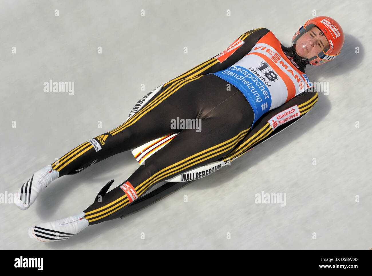 Germany's Natalie Geisenberger rides during the women's Luge World Cup ...