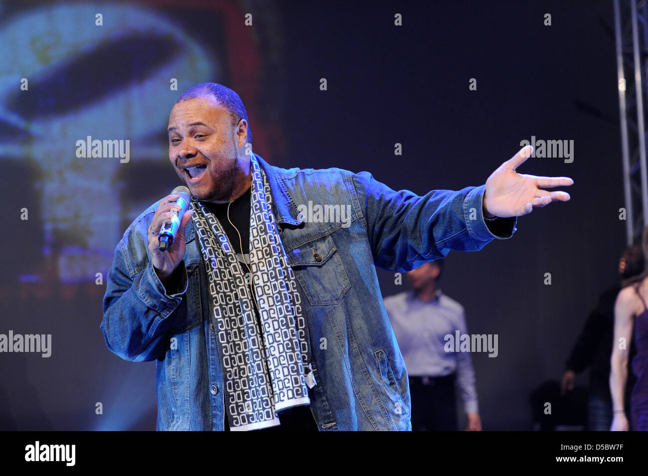 Singer Timothy Riley, in the role of Ricardo, rehearses the musical ...
