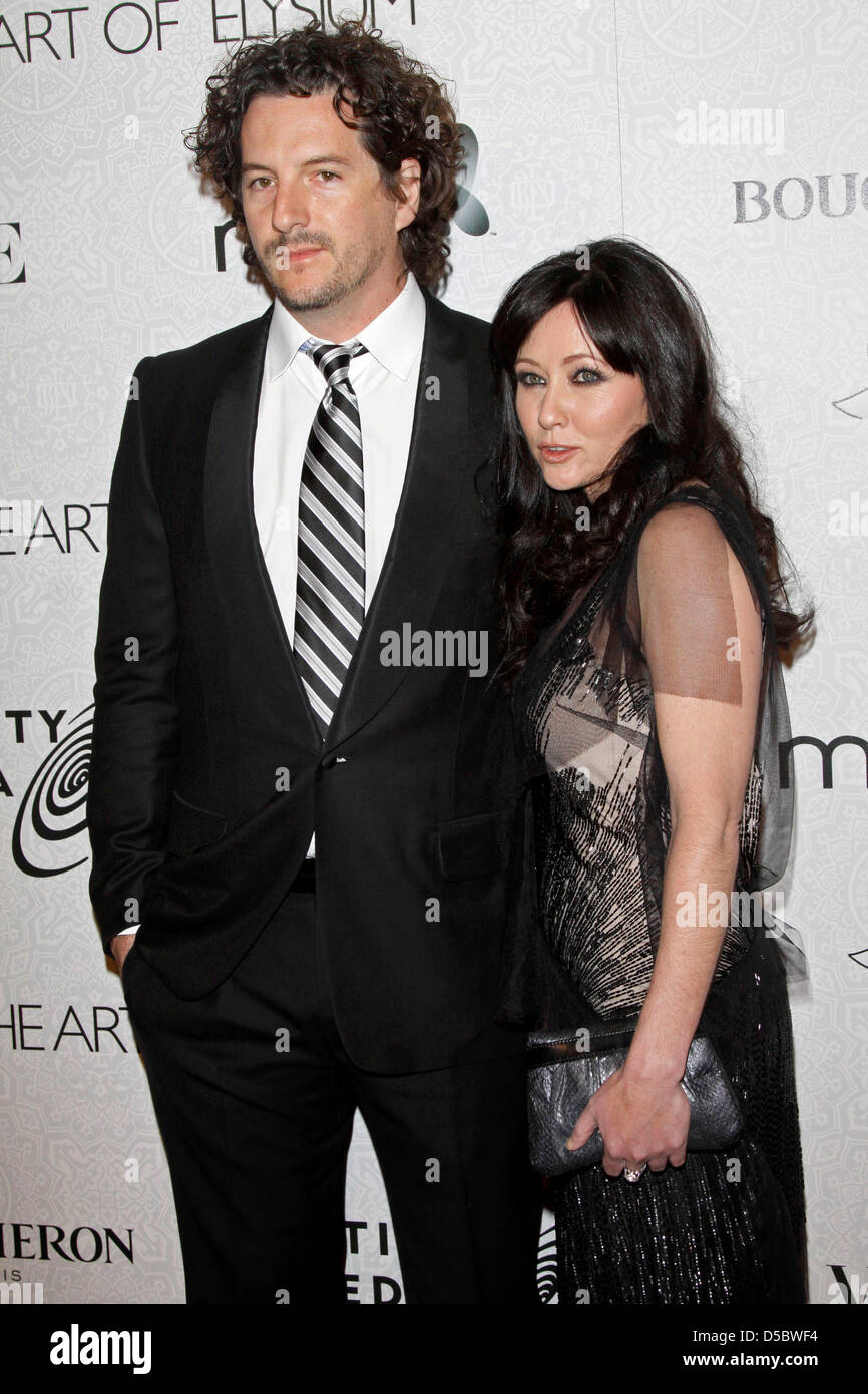 Actress Shannon Doherty and Kurt Iswarienko arrive at the 3rd Annual ...