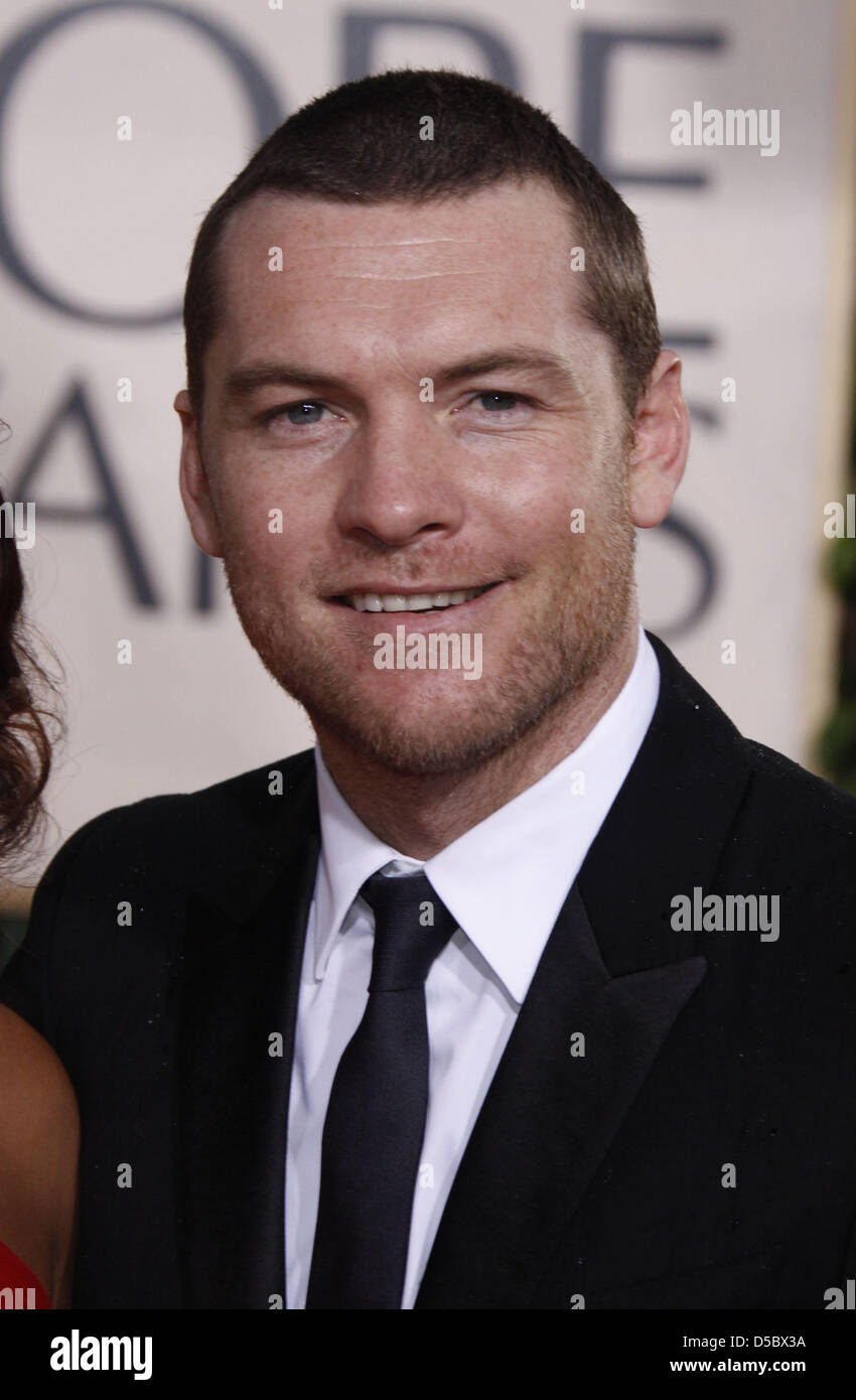 Australian actor Sam Worthington arrives for the 67th Golden Globe ...