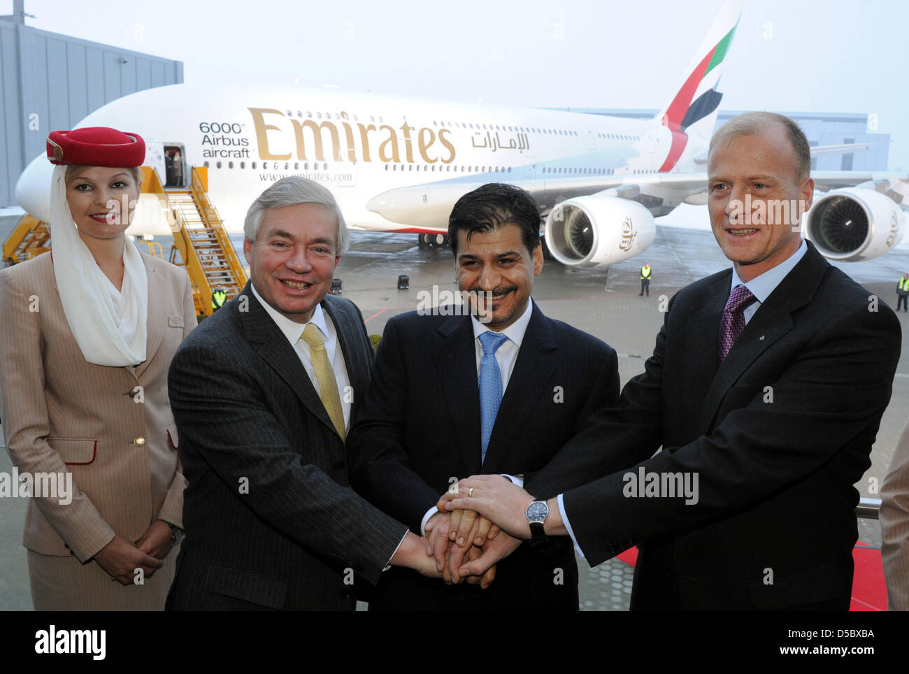 President and CEO of Airbus, Tom Enders (R-L), the vice President of ...